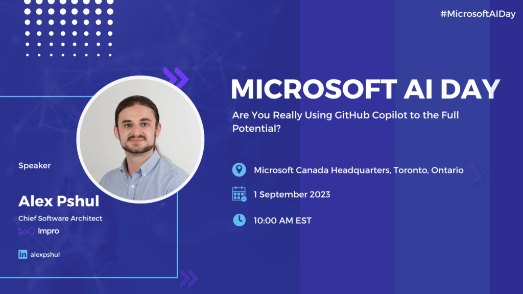 Meet Impro at Microsoft AI Day on September 1, 2023