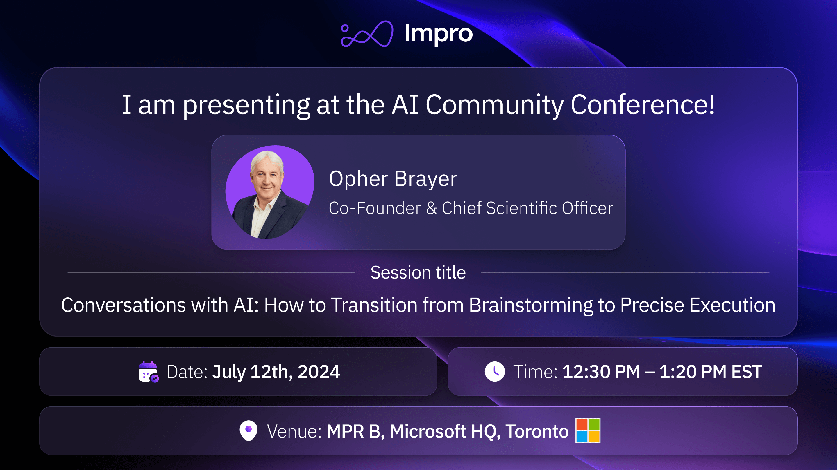 Conversations with AI ft. Opher Brayer - Impro.AI